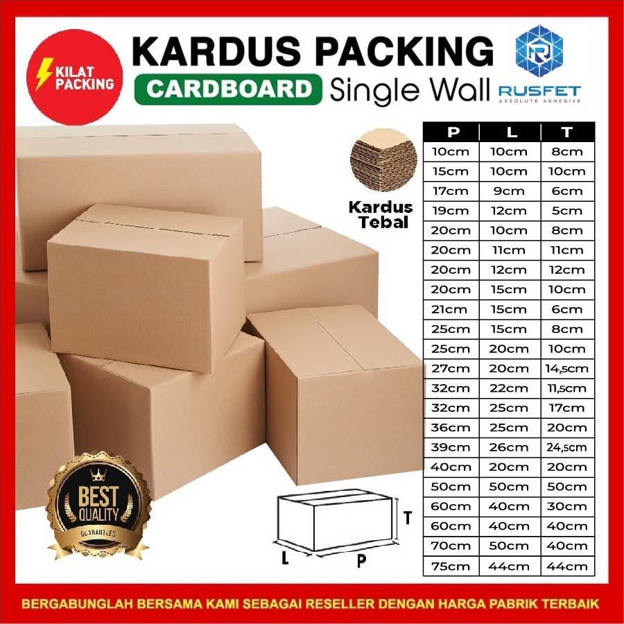 Jual KARDUS PACKING RUSFET / DUS KARTON BOX / KARDUS BOX PACKING BARU ...