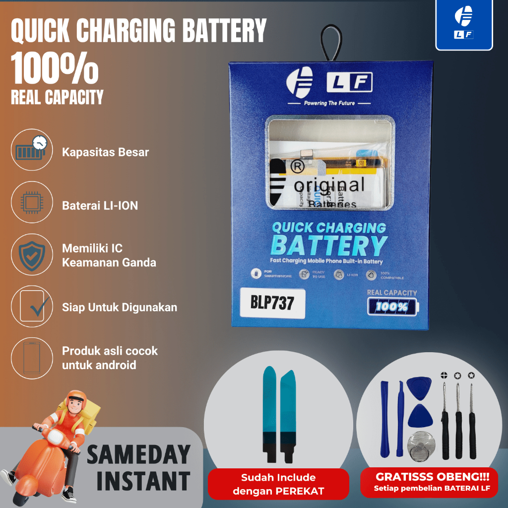 Jual LF - Quick Charging Battery / Baterai Oppo BLP737 - Reno 2F ...