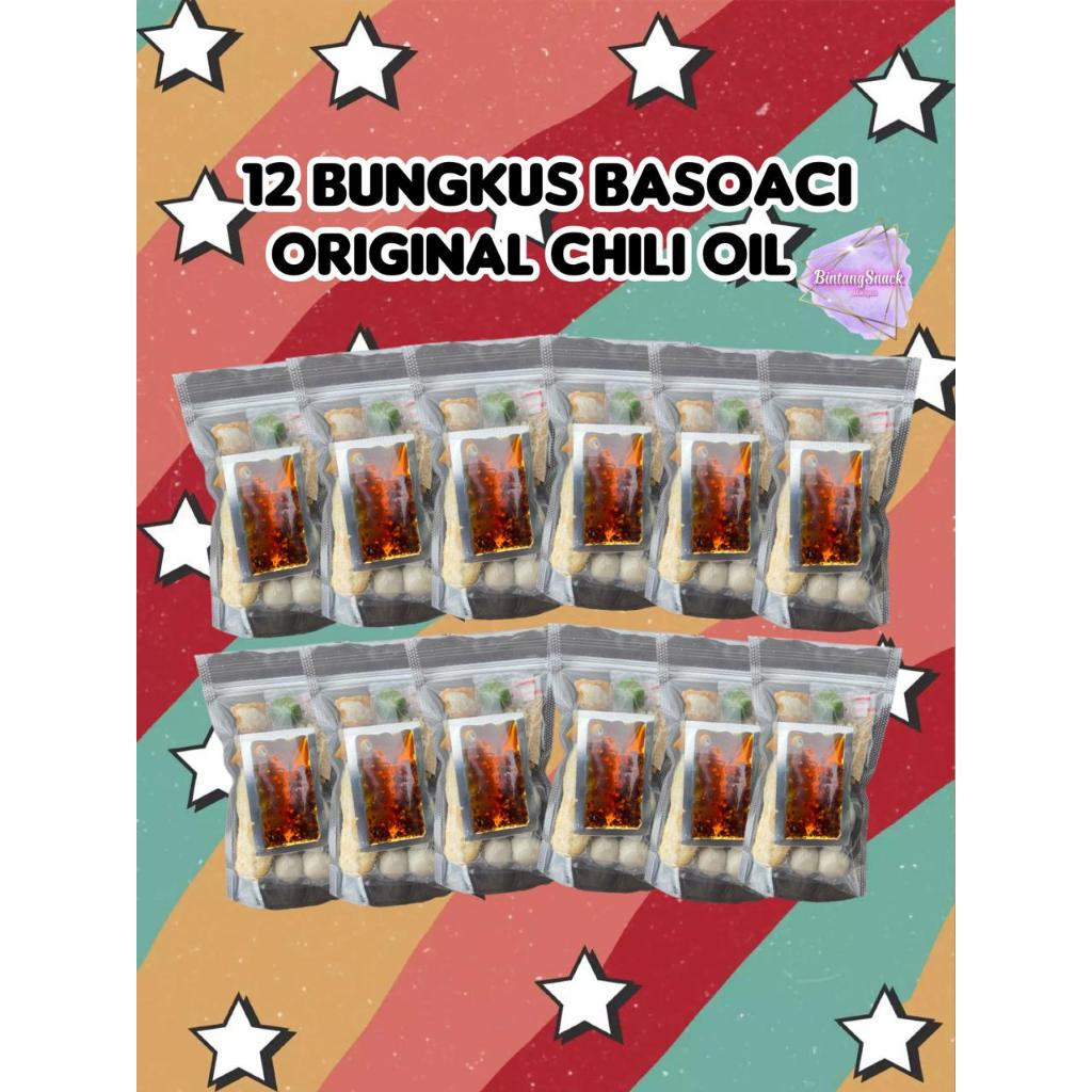 Jual PAKET USAHA 12 BUNGKUS BASOACI ORIGINAL CHILI OIL | Shopee Indonesia