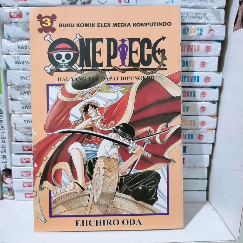 Jual komik one piece vol 3 versi kertas koran lama preloved minus cek ...