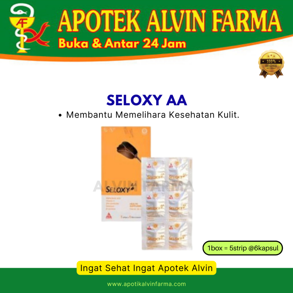 Jual Seloxy AA 1Box Isi 30 Tablet - Suplemen Untuk Memelihara Kesehatan ...