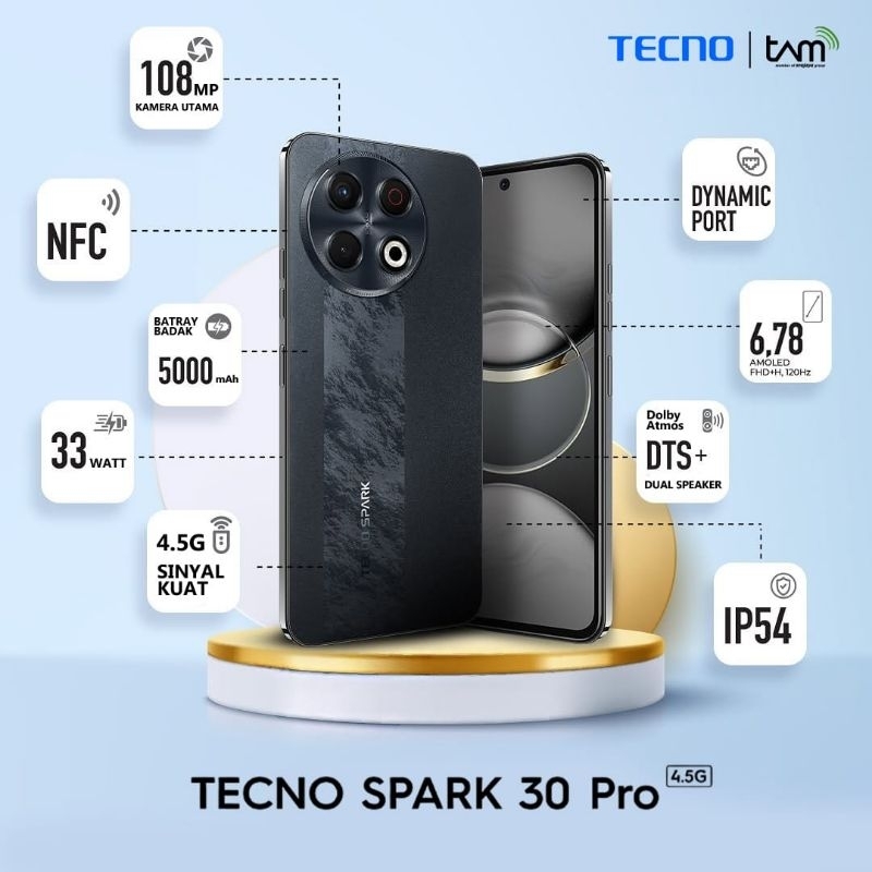 Jual Hp/Handphone Tecno Spark 30pro garansi resmi 13bulan | Shopee ...