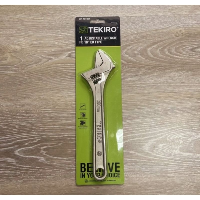 Jual TEKIRO - KUNCI INGGRIS 10” // ADJUSTABLE WRENCH 10 inch | Shopee ...