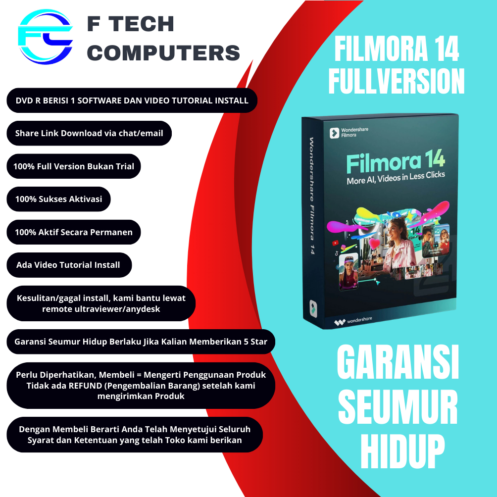 Jual Filmora 14 fullversion lifetime | Shopee Indonesia