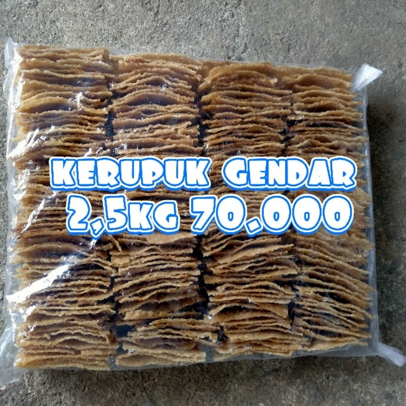 Jual kerupuk gendar lempeng puli kemasan 2,5kg | Shopee Indonesia