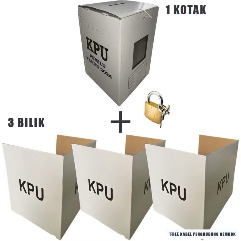 Jual PAKET KOTAK BILIK SUARA KARDUS PEMILU | Shopee Indonesia