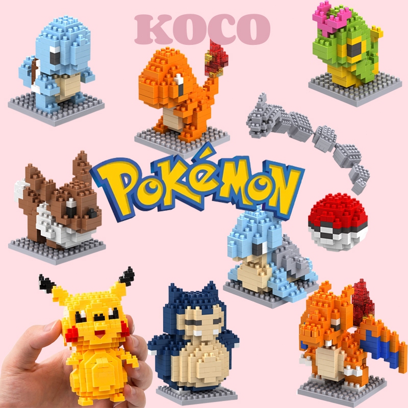 Jual KOCO Mainan Balok Pokemon Nano Blocks Micro Blocks Miniatur ...