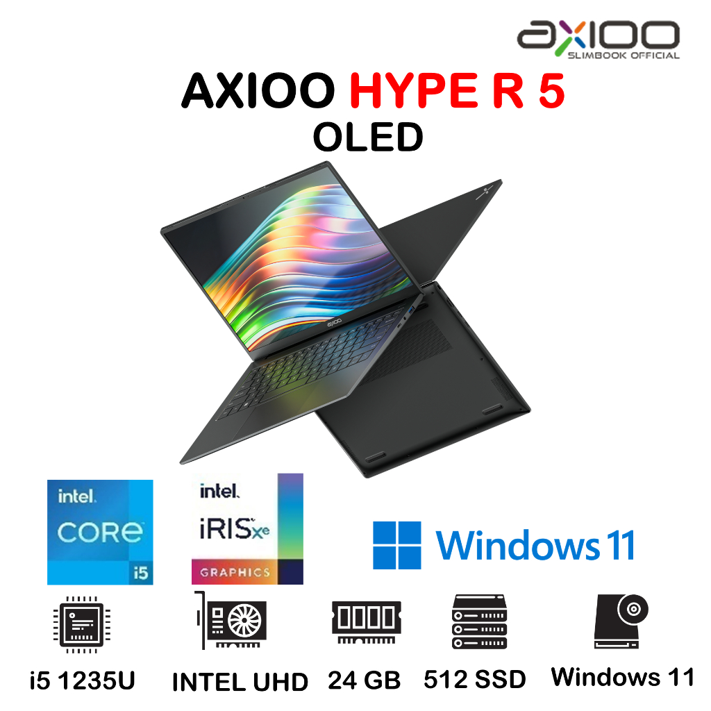Jual LAPTOP AXIOO HYPE R 5 OLED i5 1235U 24GB 512GB WINDOWS 11 | Shopee ...