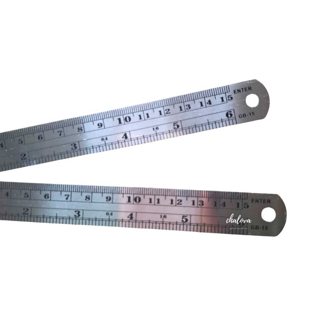 Jual [LUSIN] PENGGARIS BESI 15 CM ISI 12 PCS / STAINLESS STEEL RULER / PENGGARIS BAJA ...