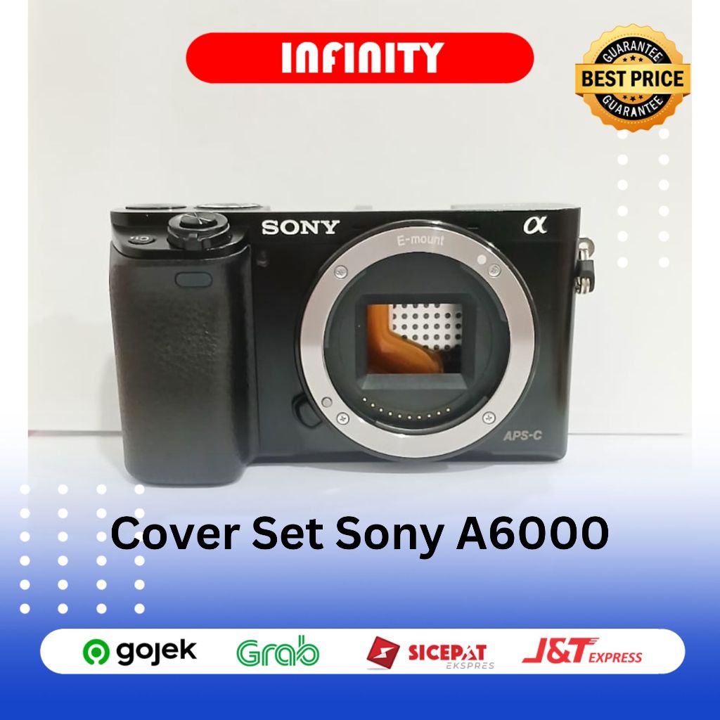 Jual Cover Set Sony A6000 Top Front Back LCD Tutup Baterai Full Body ...