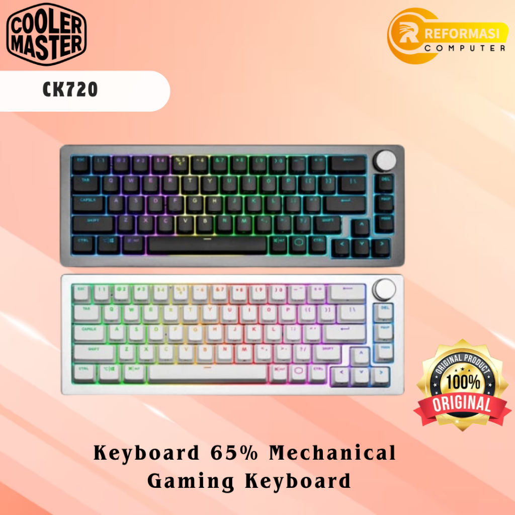 Jual COOLER MASTER Keyboard Cooler Master CK720 / CK-720 65% Mechanical ...