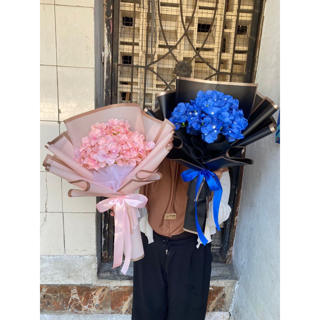 Jual Buket bouquet bucket Bunga Artificial flower Type Hydrangea ...