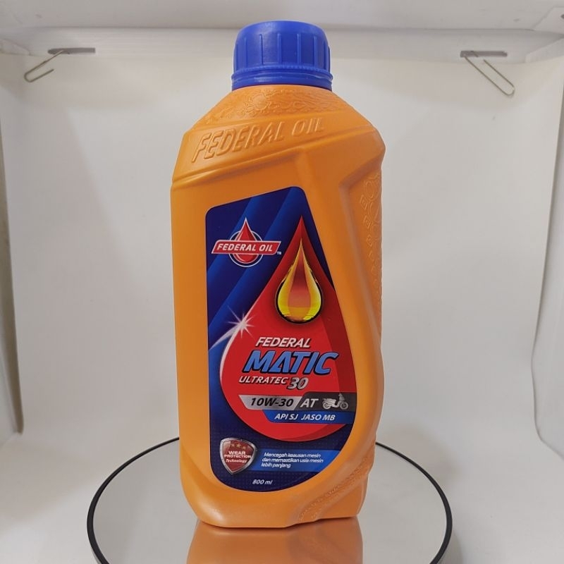 Jual OLI MESIN FEDERAL MATIC ORANGE 800ML | Shopee Indonesia
