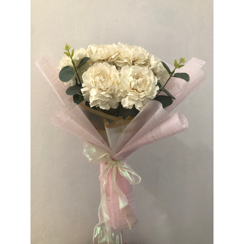 Jual Buket Bunga Mawar Putih (Bunga kering) | Shopee Indonesia
