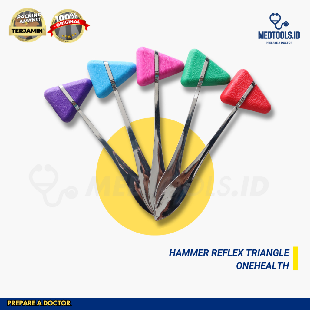 Jual Neurological Reflex Hammer Segitiga/ Palu Refleks Onehealth ...