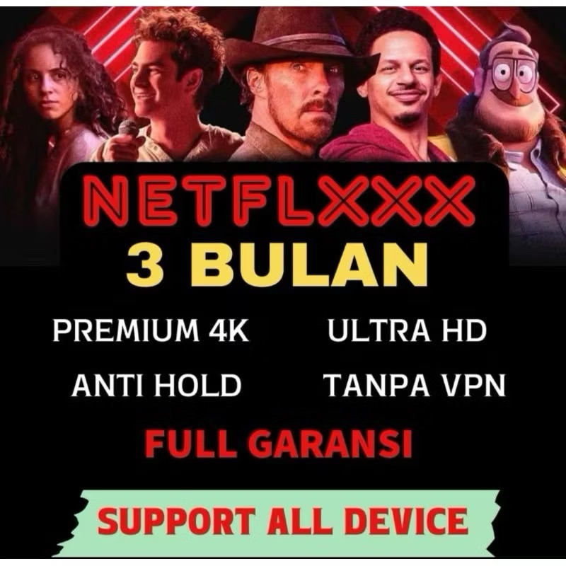 Jual NETFLXXX MURAH 1 BULAN - 3 BULAN ULTRA HD 4K TANPA VPN XXX [FULL GARNSI] | Shopee Indonesia
