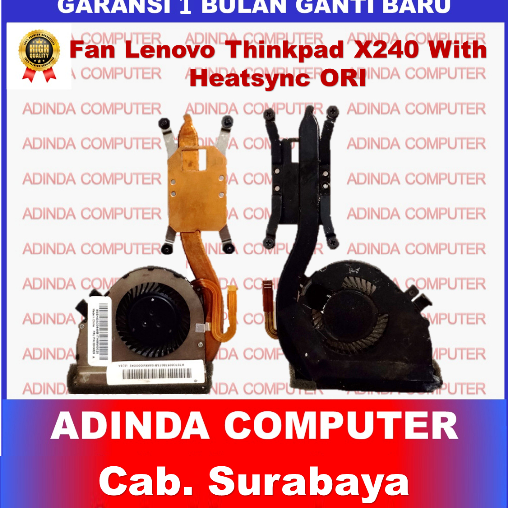 Jual Fan Lenovo Thinkpad X240 X240I X250 X260 X270 X270S Heatsink ORI ...
