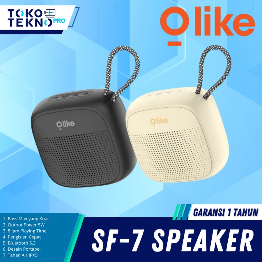 Jual Olike SF7 / SF-7 Speaker Mini Wireless SF7 HiFi Sound Bass Max 8 ...