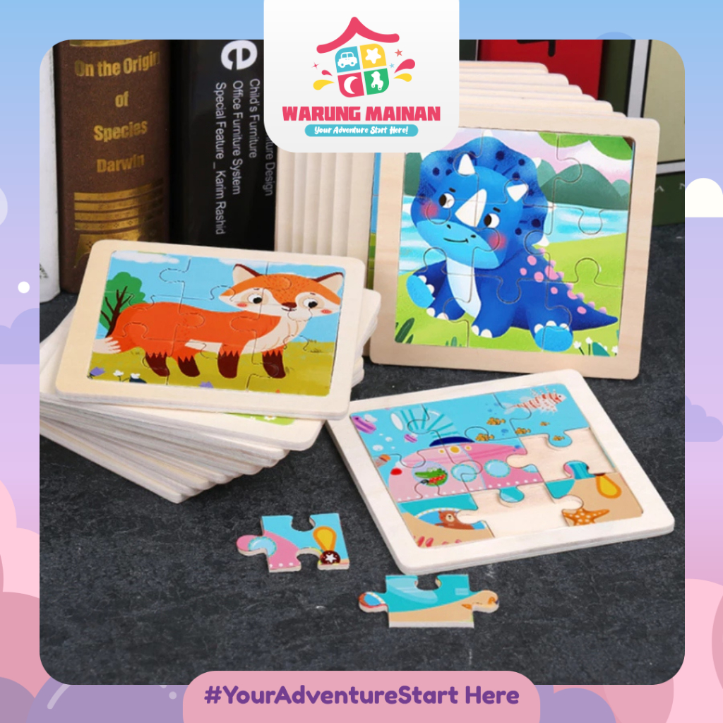 Jual [WARUNGMAINAN] [PZ17] WOODEN PUZZLE - PUZZLE KAYU 9PCS - MINI ...
