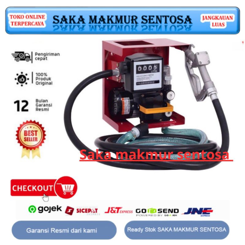 Jual Pompa solar Pompa Transfer BBM Flow meter Solar/minyak AC 220V ...