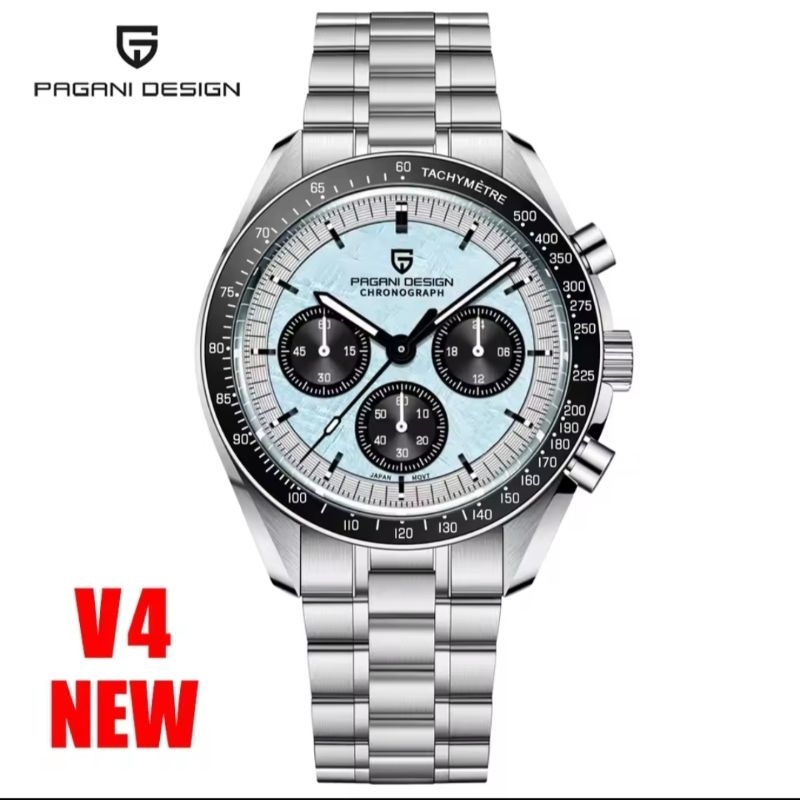 Jual NEW PAGANI DESIGN LIMITED OMG SPEEDMASTER SEIKO VK63 STEEL SOLID ...