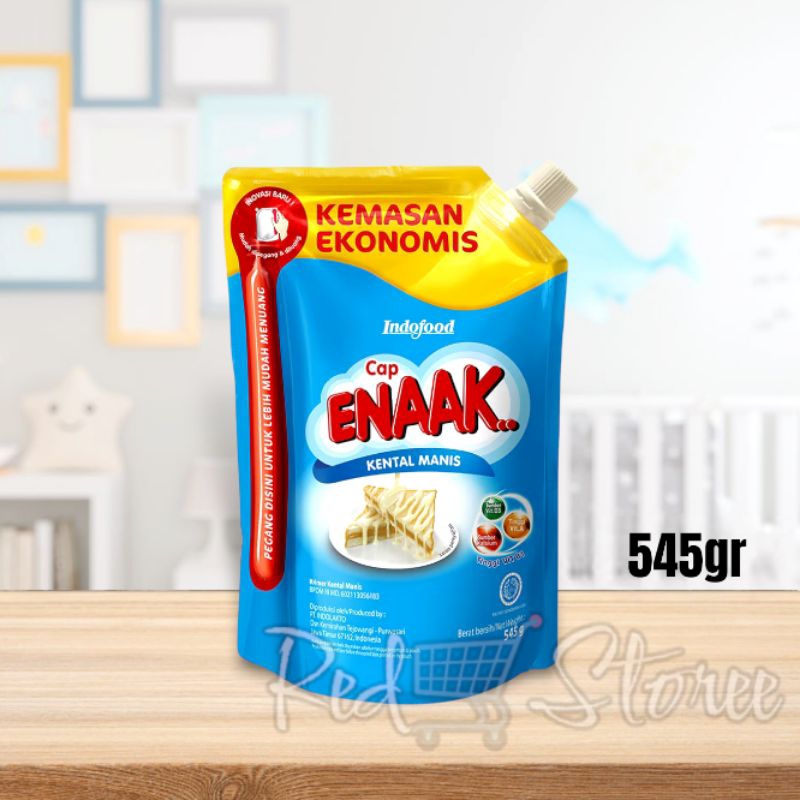 Jual Cap ENAAK Krimer Kental Manis Putih / Swiss Choco Pouch 545g ...