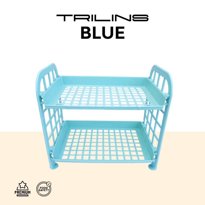 Jual RAK JARING PLASTIK 2 SUSUN Tempat Bumbu Dapur ATK Alat Tulis ...