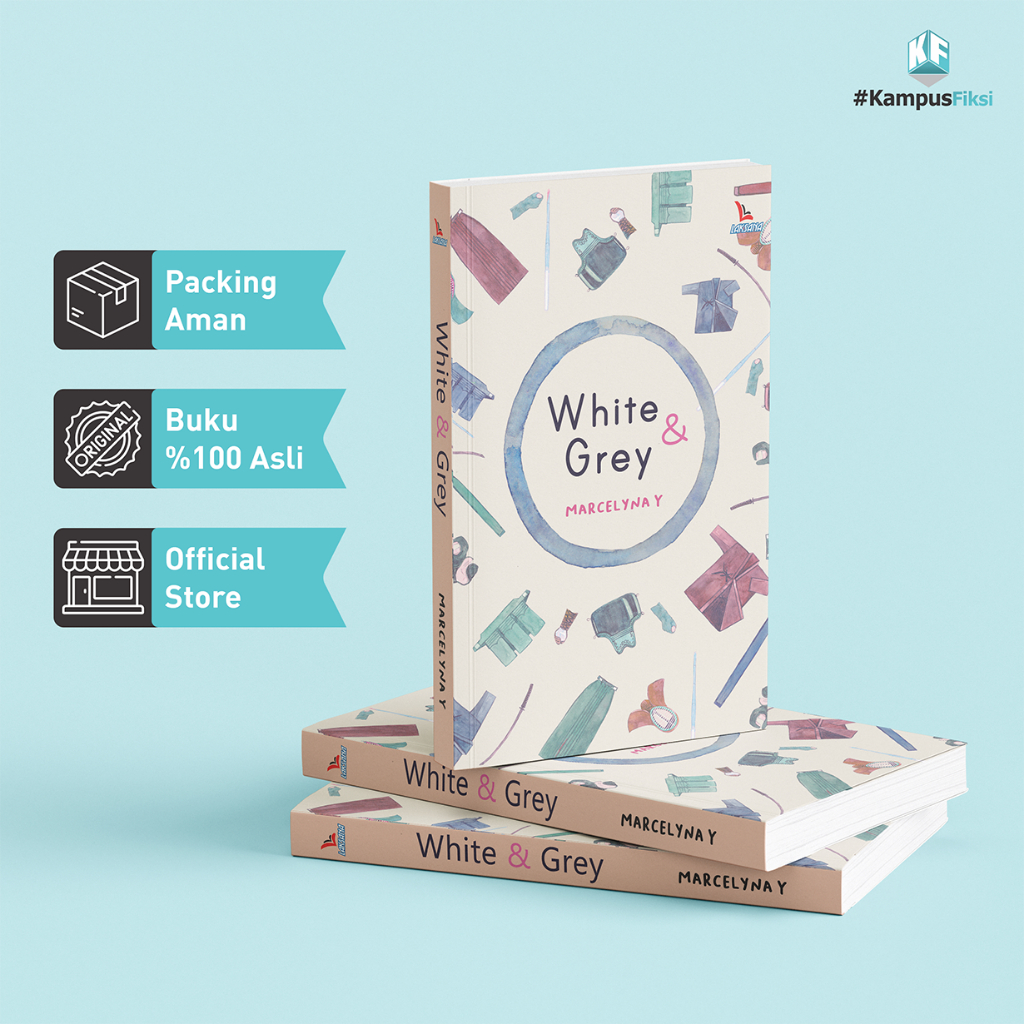 Jual KampusFiksi - Buku White & Grey - Marcelyna Y - LAKSANA | Shopee ...