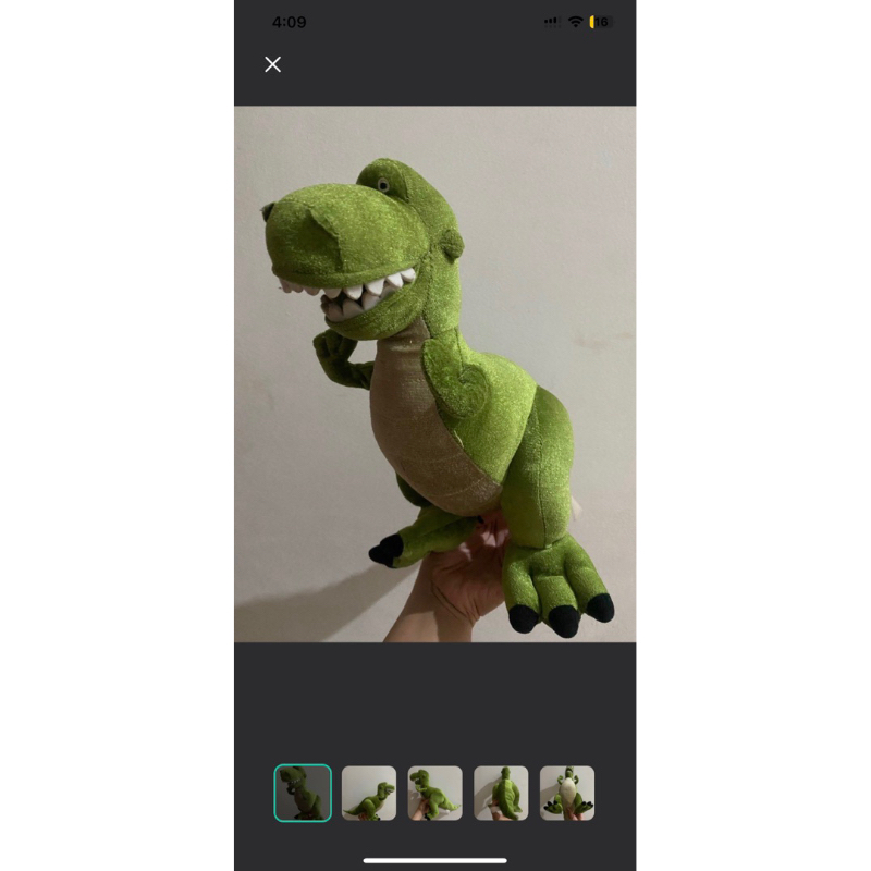 Jual Boneka Doll Plush Stuffed Toy Rex T-Rex Dinosaurus Story Pixar ...