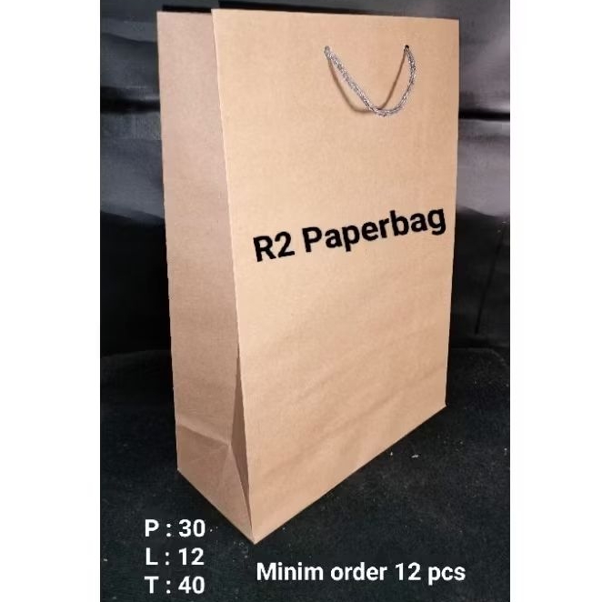 Jual Paper bag Custom Coklat polos Jumbo Termurah Ukuran 30x40 Shoping ...