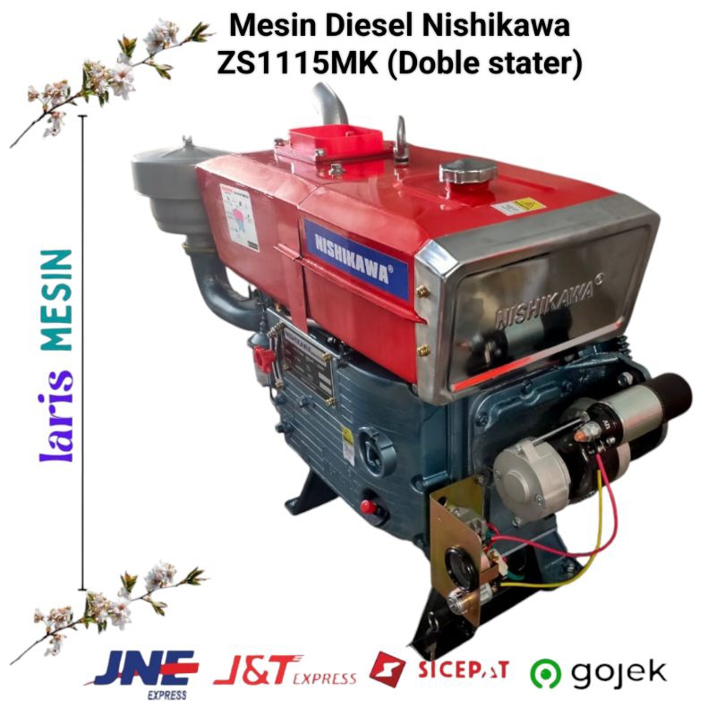 Jual Mesin Diesel Solar Merek Nishikawa Type ZS 1115 (Doble Stater) | Shopee Indonesia