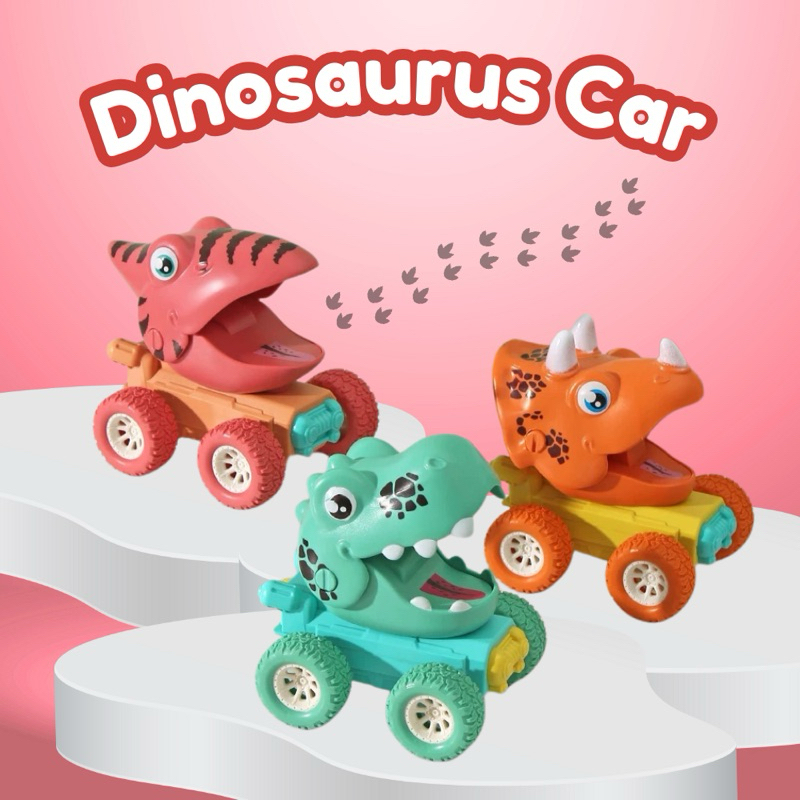 Jual [EDUFUNTOYS] Mainan Mobil Dinosaurus Car | Dino Car Tekan Kepala ...