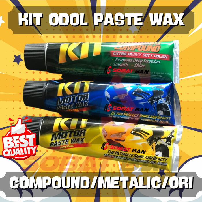 Jual KIT ODOL MOTOR PASTE WAX COMPOUND ORIGINAL METALIC HEAVY DUTY 60 ...