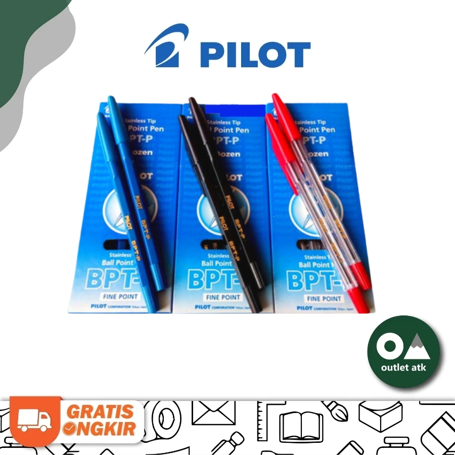 Jual Pulpen Ball Point Pen Pilot BPT-P 0.7mm Jepang Asli isi 12 ...