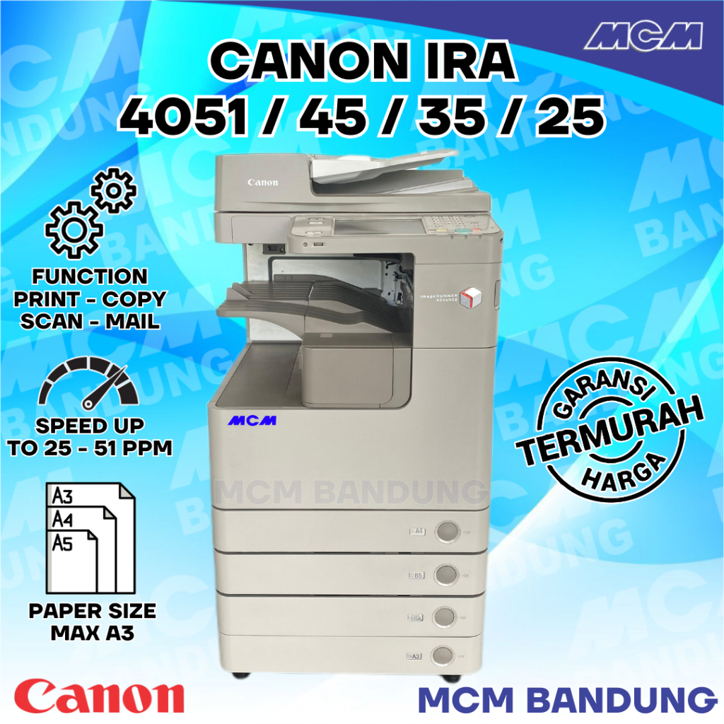 Jual Mesin Fotocopy Canon IRA 4051 4045 4035 4025 - 110v / 220v - Rekondisi | Shopee Indonesia