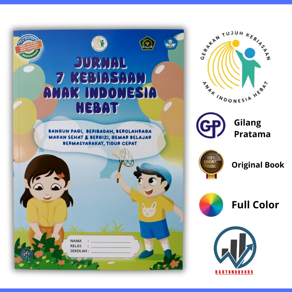 Jual Buku Jurnal Harian 7 Kebiasaan Anak Indonesia Hebat Gilang Pratama | Shopee Indonesia