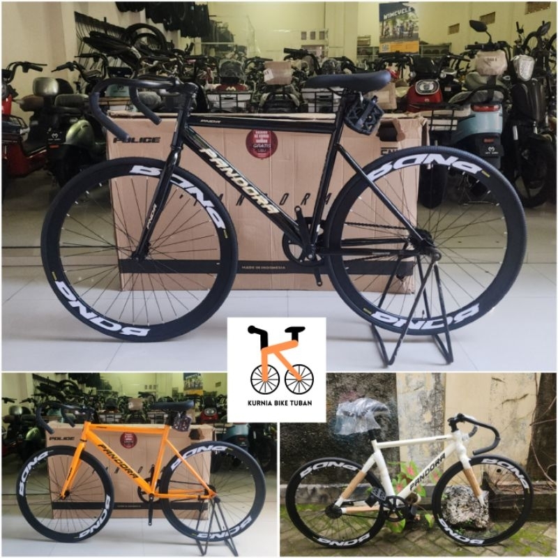 Jual Sepeda Fixie PANDORA by POLICE Coaster Brake Torpedo | Shopee ...