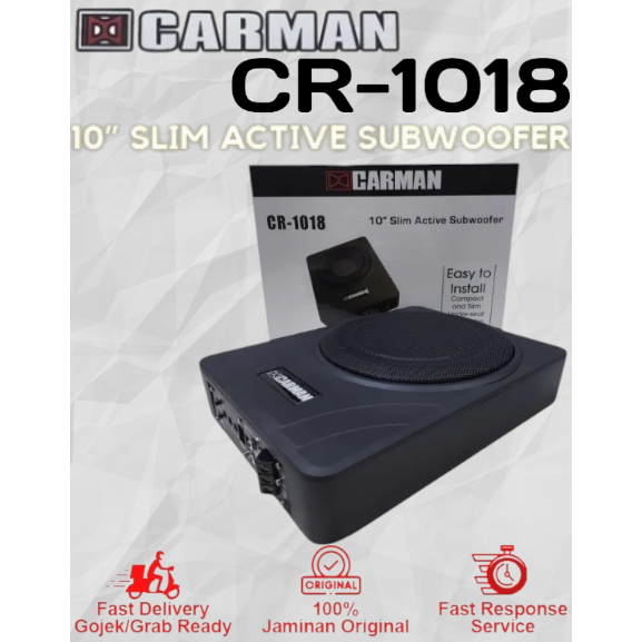 Jual Subwoofer Kolong 10 Inch CARMAN CR-1018 Original | Shopee Indonesia