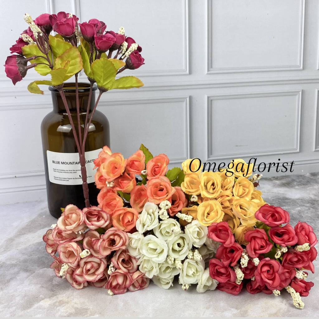 Jual Bunga Asher artificial Bunga Kuncup Mini Artificial Bunga ...