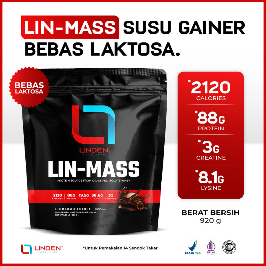 Jual Linden Lin Mass 2Lbs 920gr - susu penambah berat badan linmass ...