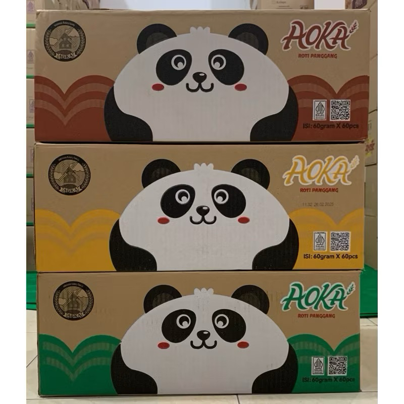 Jual Roti Aoka PANDA SOFT HEART 1 dus (isi 60) BISA MIX | Shopee Indonesia