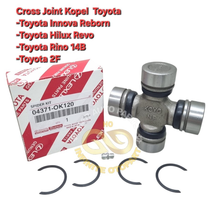 Jual CROSS CROS JOIN JOINT KOPEL SPIDER KIT HILUX REVO 2GD INNOVA INOVA ...