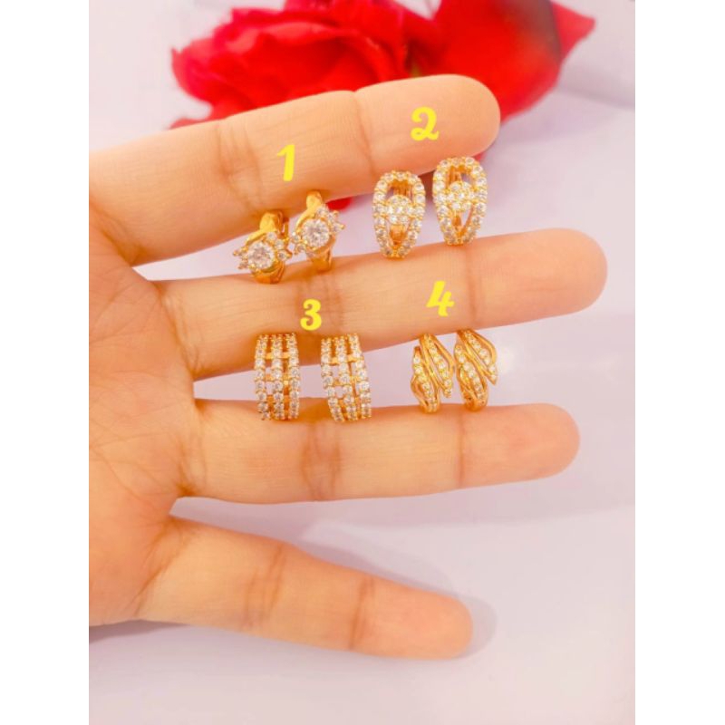 Jual [KIMOY] ANTING EMAS KRISTAL TERBARU | Shopee Indonesia