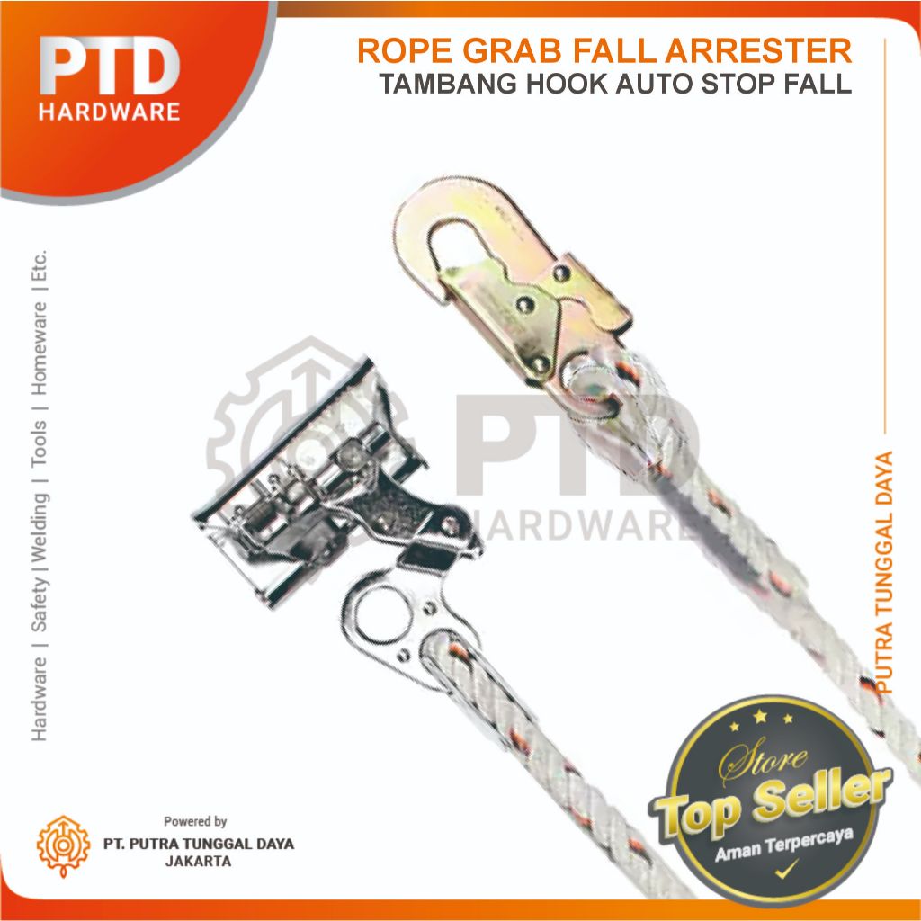 Jual Rope Grab Fall Arrester Auto Stop Tali Pengaman Jatuh Climbing V ...
