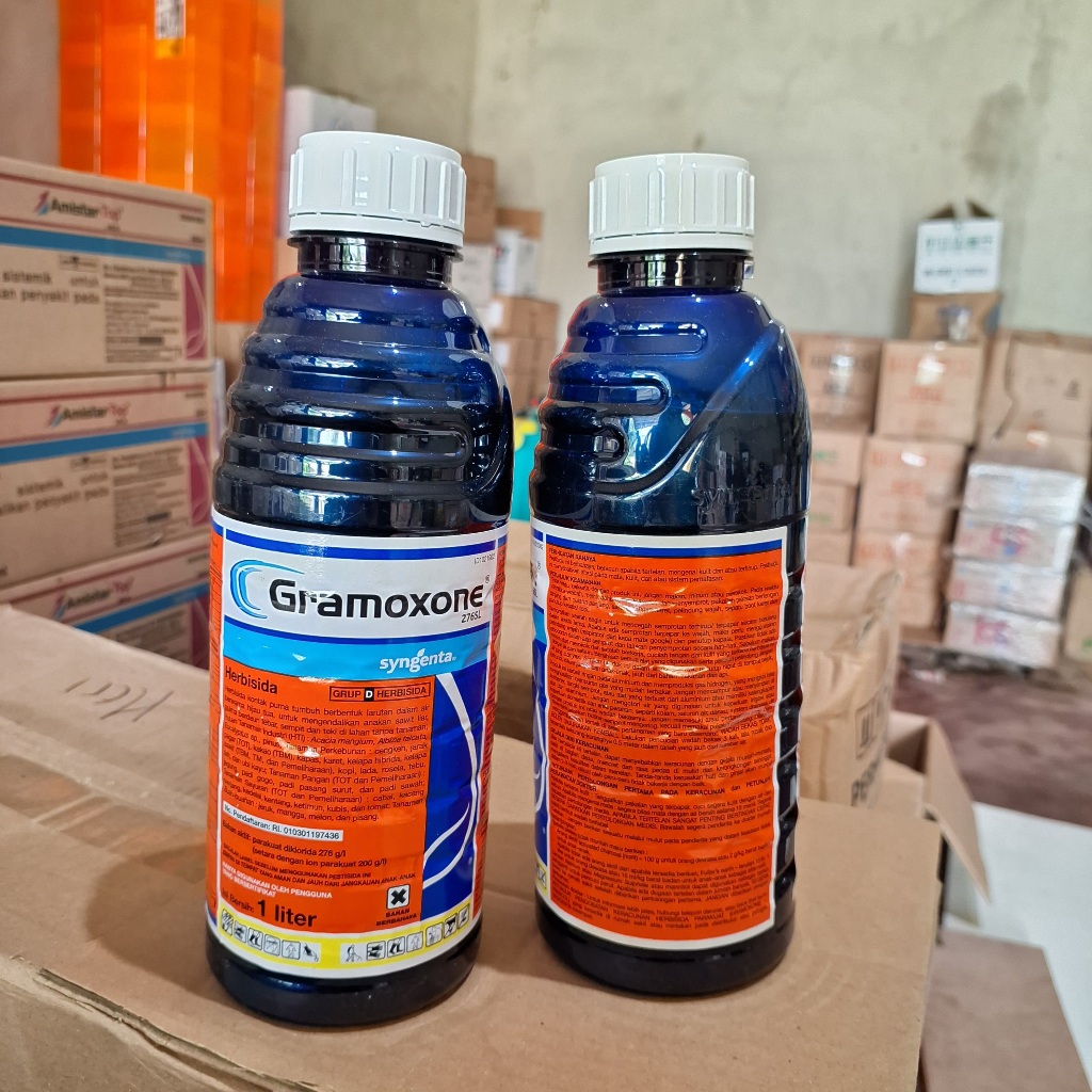 Jual Gramoxone 276 SL 1 L - Herbisida Kontak Racun Rumput Liar | Shopee ...