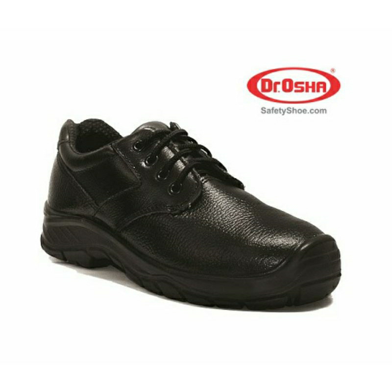 Jual Dr. OSHA Sepatu Kulit Pria Delta 3192 Safety Shoes Hitam | Shopee ...