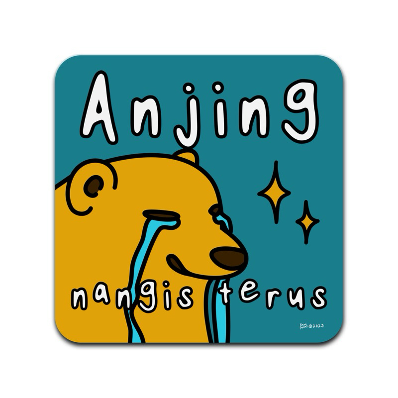 Jual Stiker Anjing Nangis | Raina Pulang | Shopee Indonesia