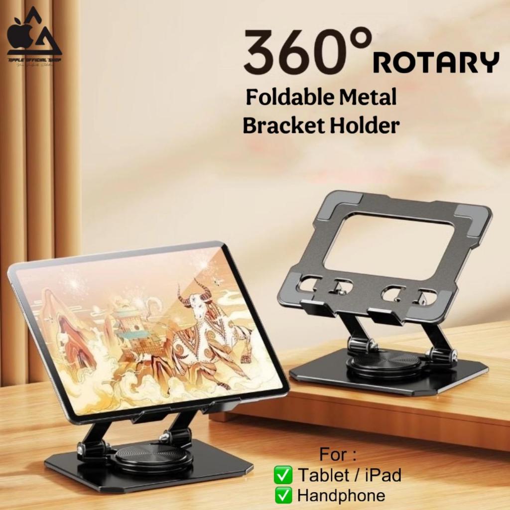 Jual iPad Tablet Stand Holder Metal Aluminium Putar 360 Derajat Dudukan ...