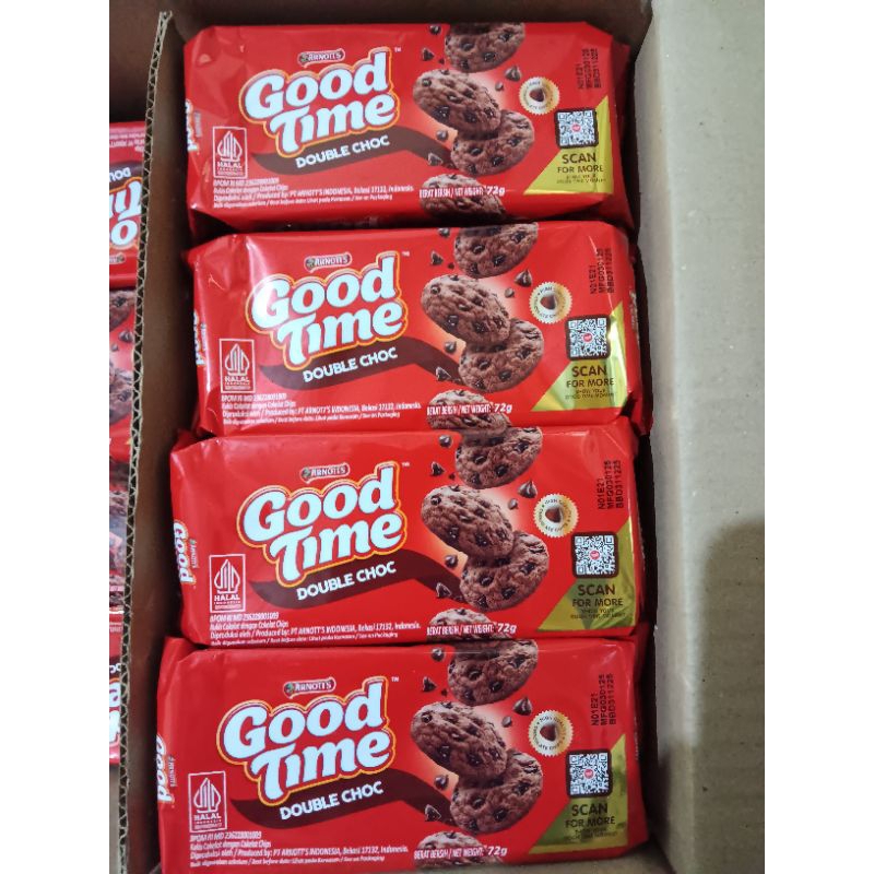 Jual GOOD TIME COOKIES DOUBLE CHOC 72G | Shopee Indonesia
