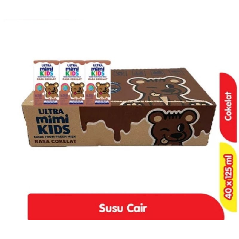 Jual Ultra Mimi Kids Coklat 125 ml Dus isi 40 Kotak | Shopee Indonesia